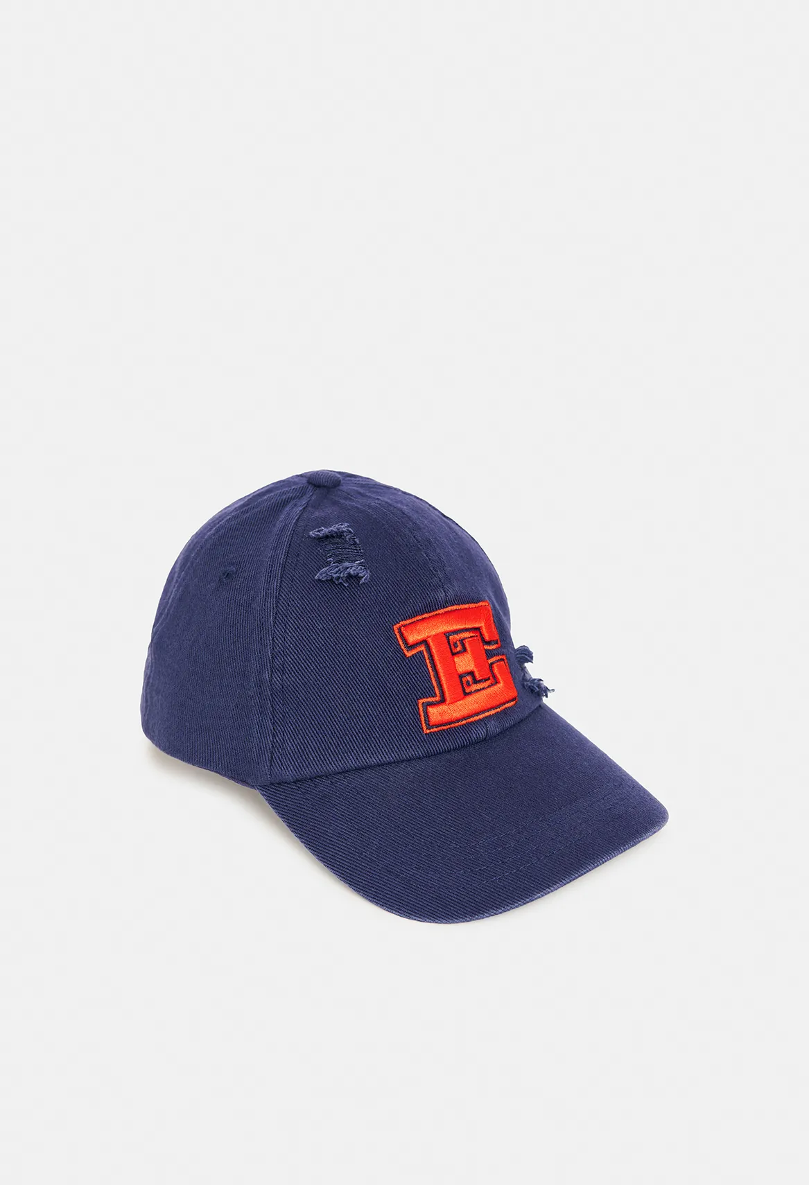 Dark blue embroidered baseball cap | Essentiel Antwerp Netherlands