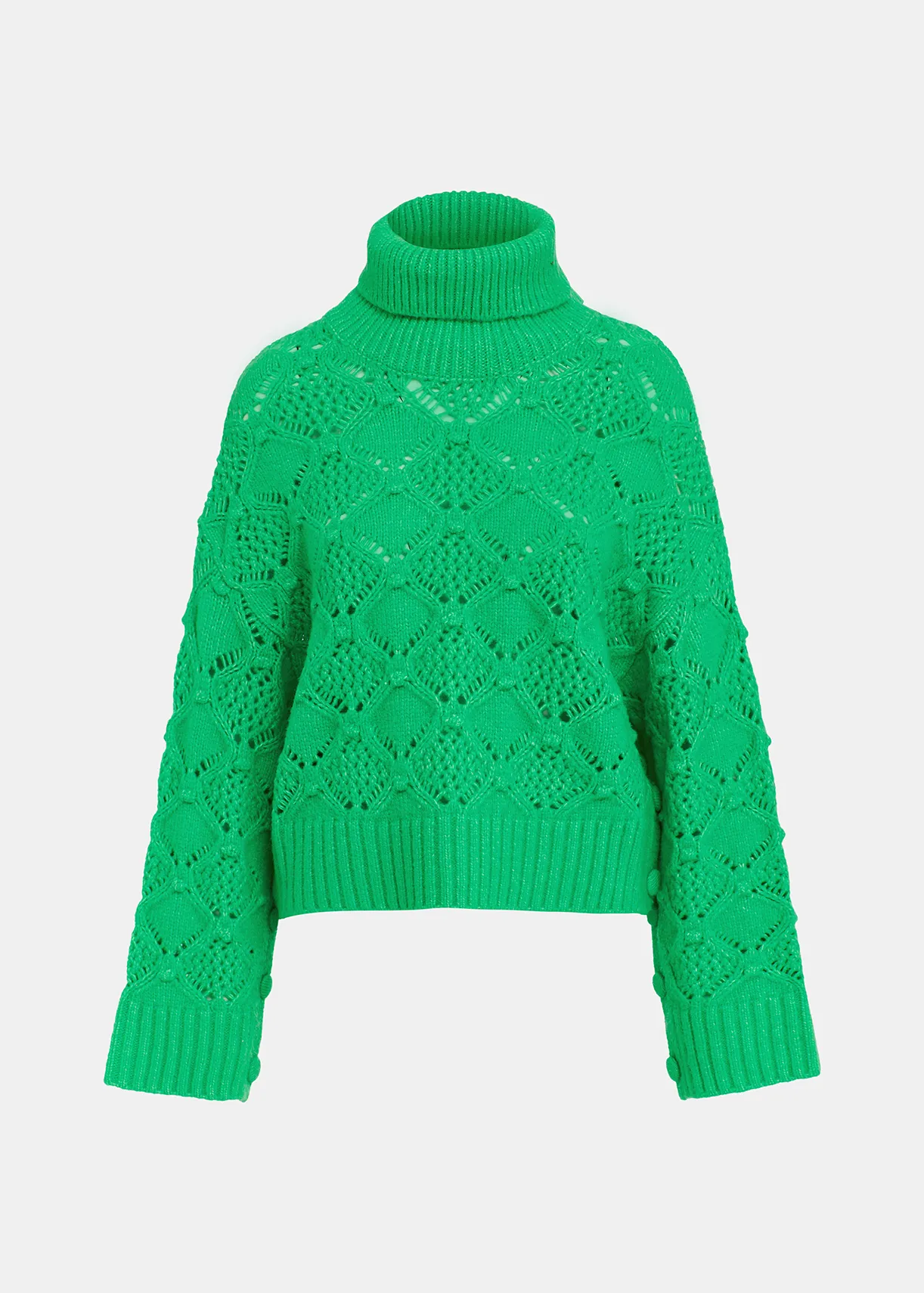 Groene coltrui in kabelsteek | Essentiel Antwerp België